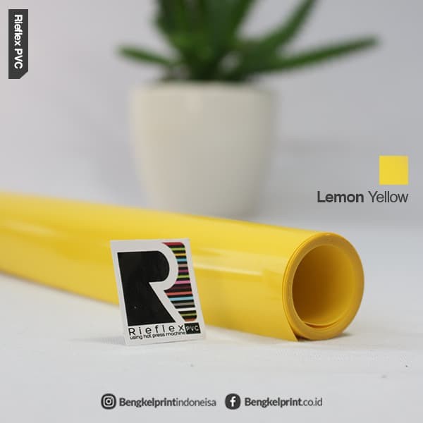 Jual Polyflex PVC Asli Korea Warna Kuning Lemon (0,5meter x 1meter ...
