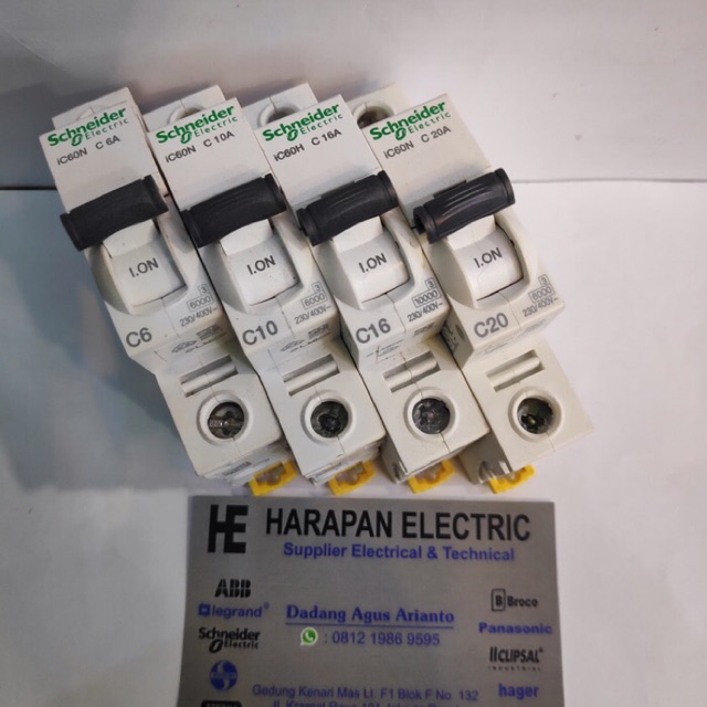 Jual MCB 1 Phase 6 A 6A, 60 A, 16 A , 20 AMPER 6 sampai 20 AMPER IC 60 ...