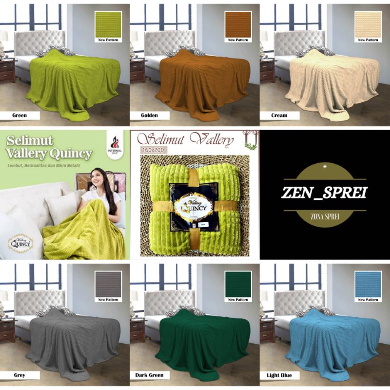 Jual Selimut polos vallery quincy ukuran 160x200 luxury vallery super ...