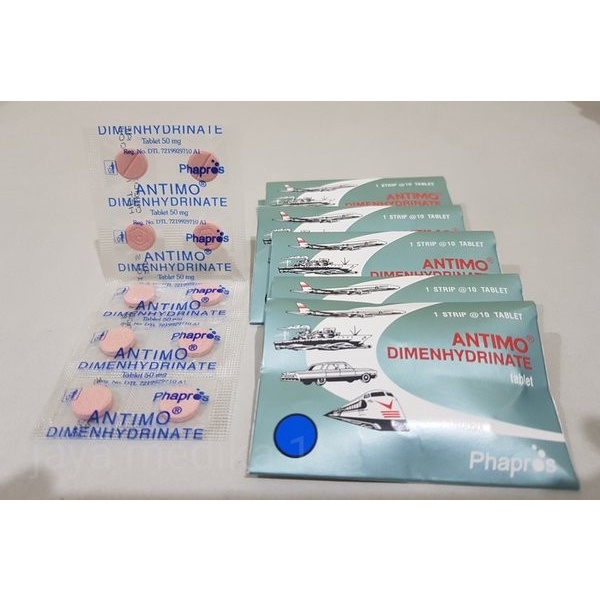 Jual Antimo 50 MG 1 strip isi 10 tablet/ mengatasi mual/muntah | Shopee ...