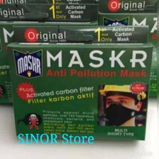 Jual Masker Karbon Aktif MASKR Pendek Safety Carbon Polution Mask ...