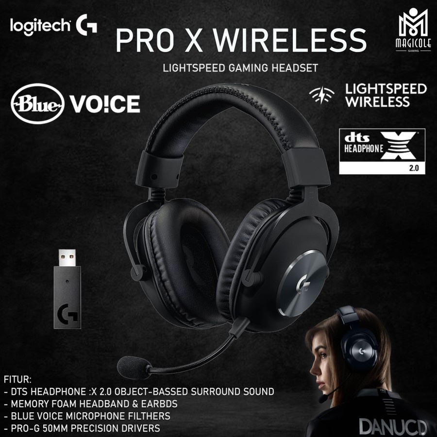 Jual Logitech PRO X Wireless Lightspeed Gaming Headset | Shopee Indonesia