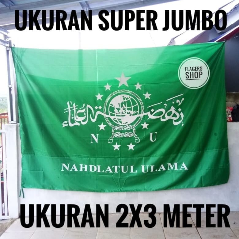 Jual Bendera Nahdlatul Ulama / NU 2x3 Meter - Super Jumbo | Shopee ...