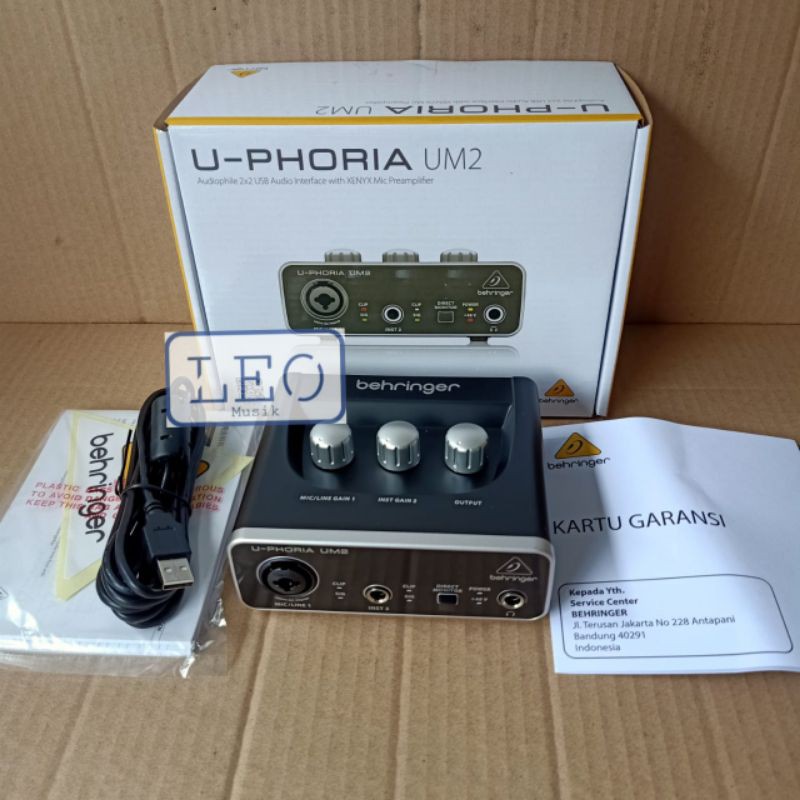 Jual BEHRINGER SOUNDCARD UM 2 UM2 UPHORIA AUDIO INTERFACE ORIGINAL ...
