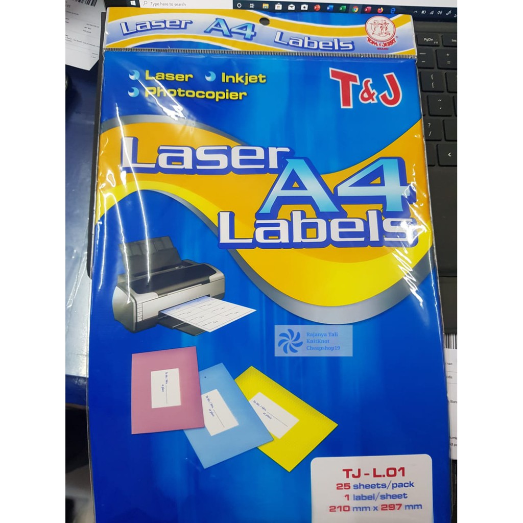 Jual Label A4 Tom & Jerry TJ-L.01 / Lasee A4 Labels T&J Stiker A4 ...