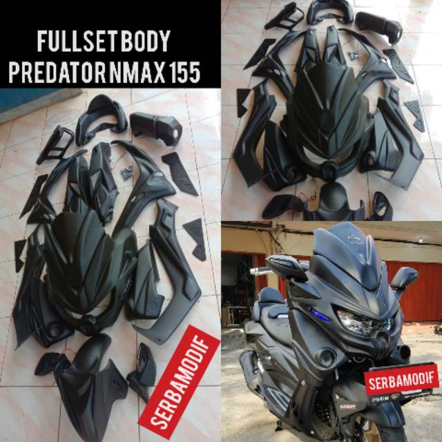 Jual Full body predator nmax Hitam dop polos FULL BODY NEW | Shopee ...