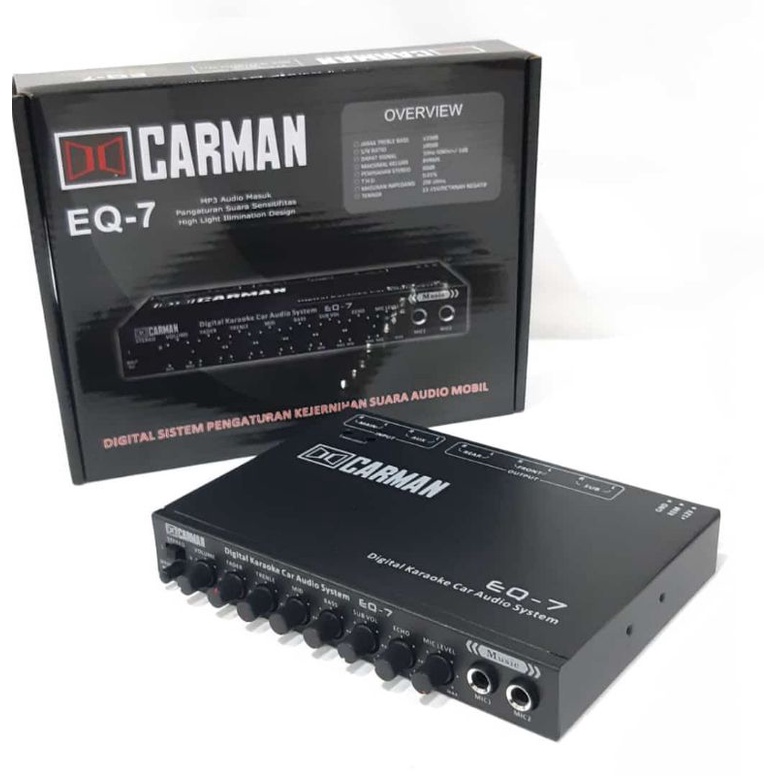 Jual Parametric Carman EQ 7 PREAMP Carman EQ7 parametric mobil | Shopee Indonesia