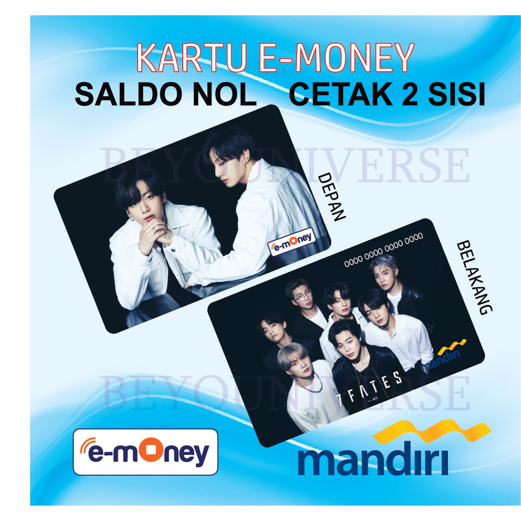 Jual KARTU E-money Etoll Foto BTS 7 FATES CHAKHO Kartu MANDIRI Emoney ...
