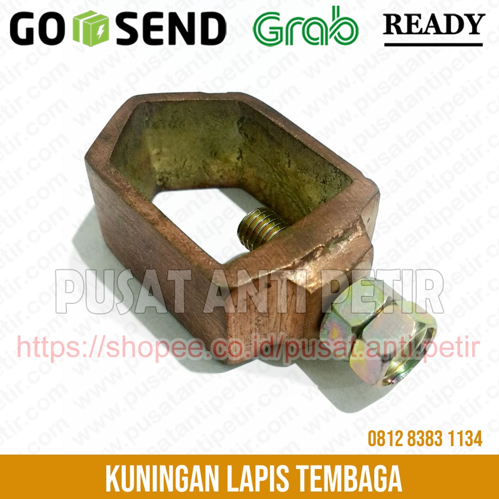 Jual Klem Kabel Grounding 1 inch Kotak Segilima Klem Cincin | Shopee ...