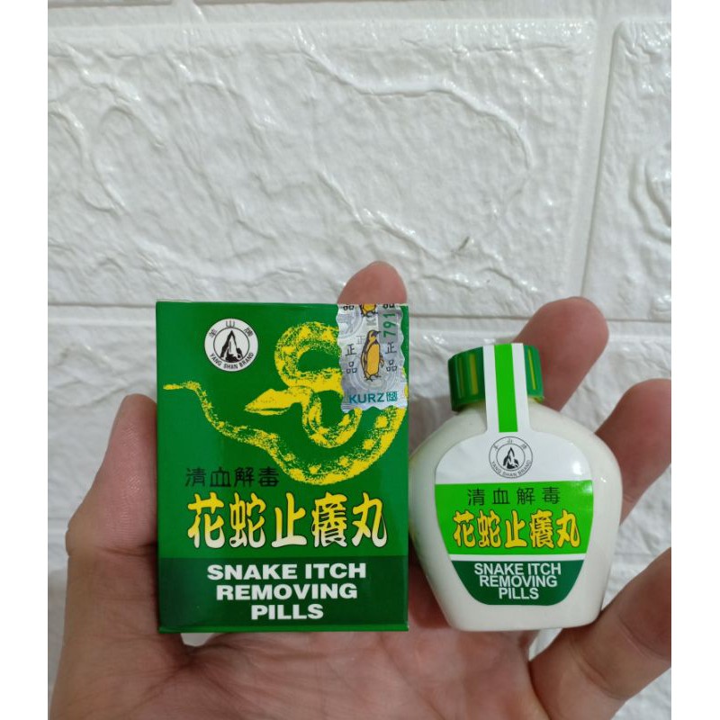 Jual snake itch removing pills obat gatal kulit dan elergi | Shopee ...