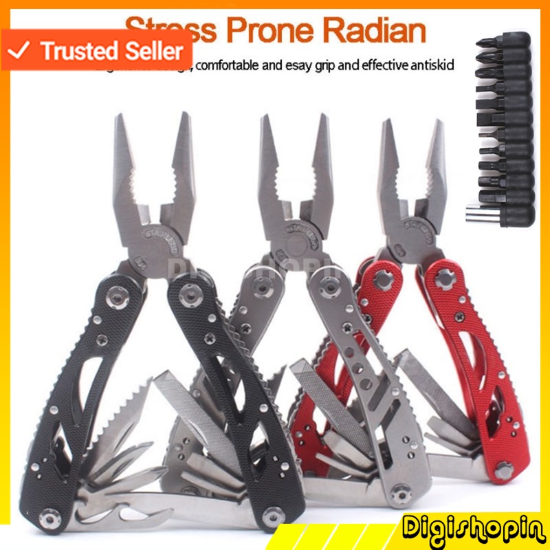 Jual Tang SerbaGuna All In One Tang EDC Multifunctional / Stainless ...