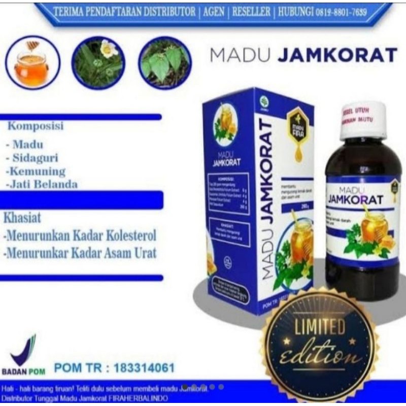 Jual Madu Jamkorat madu kolesterol dan asam urat NYERI SENDI REMATIK ...
