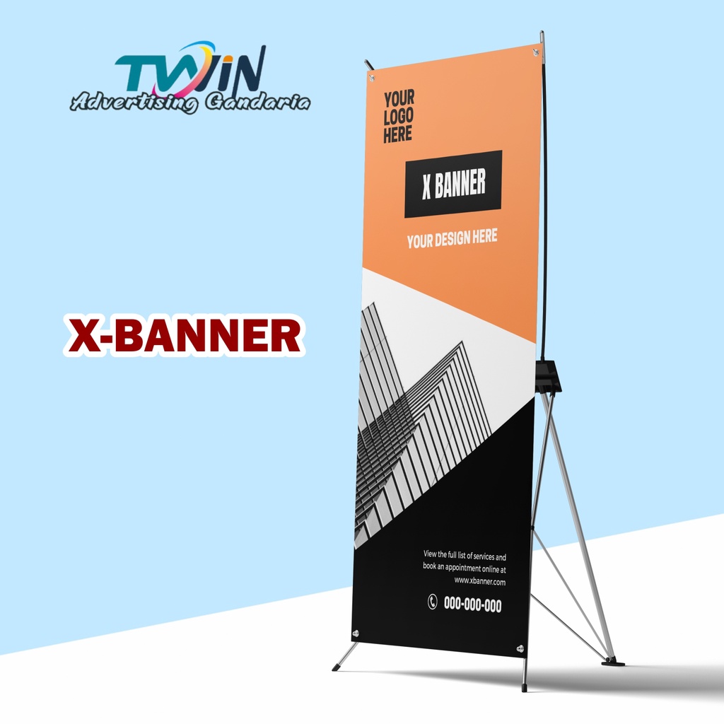 Jual X BANNER MURAH 60 X 160 CM STANDING BANNER ( X BANNER TERMASUK ...
