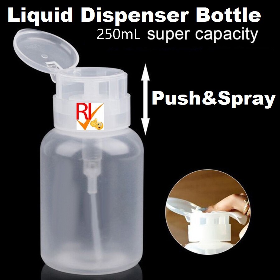 Jual Liquid Alcohol Push Spray Dispenser Bottle FO/Fiber Optic/Optik ...