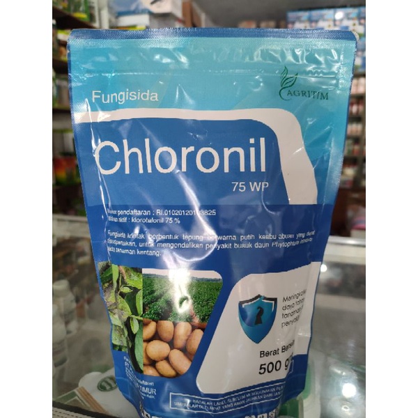 Jual fungisida klorotalonil 75wp CHLORONIL 75WP 500gr | Shopee Indonesia
