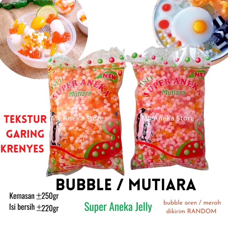 Jual Jelly Mutiara /Bubble air “super aneka jelly” / jelly pelangi ...