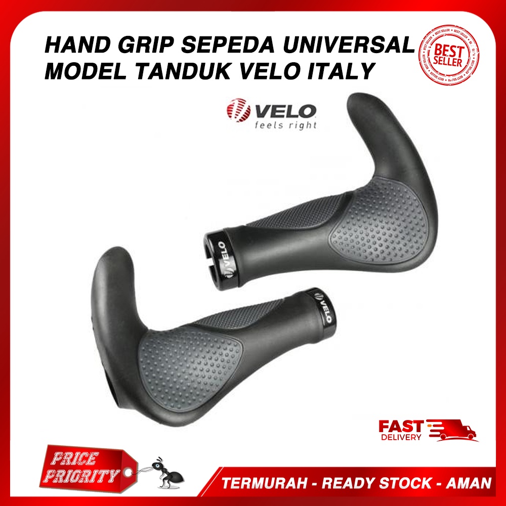 Jual Handgrip VELO Tanduk / Hand Grip Sepeda VELO TANDUK Sepeda ...