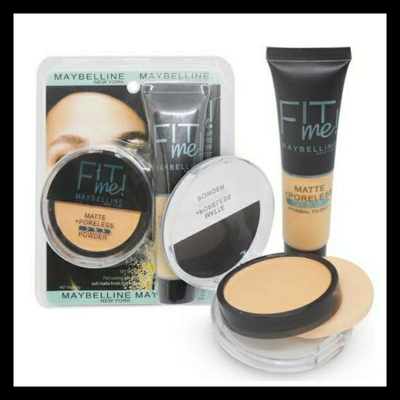 Jual MAKE UP SET 2IN1 FIT ME ( Bedak Padat + foundation ) mika / Makeup ...