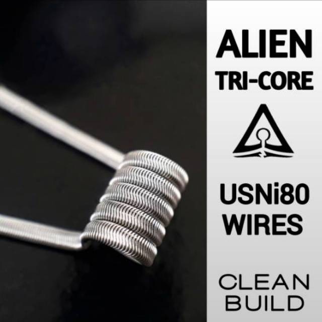 Jual Alien Fused Clapton Nichrome ni80 - prebuilt coil vape vapor rda ...