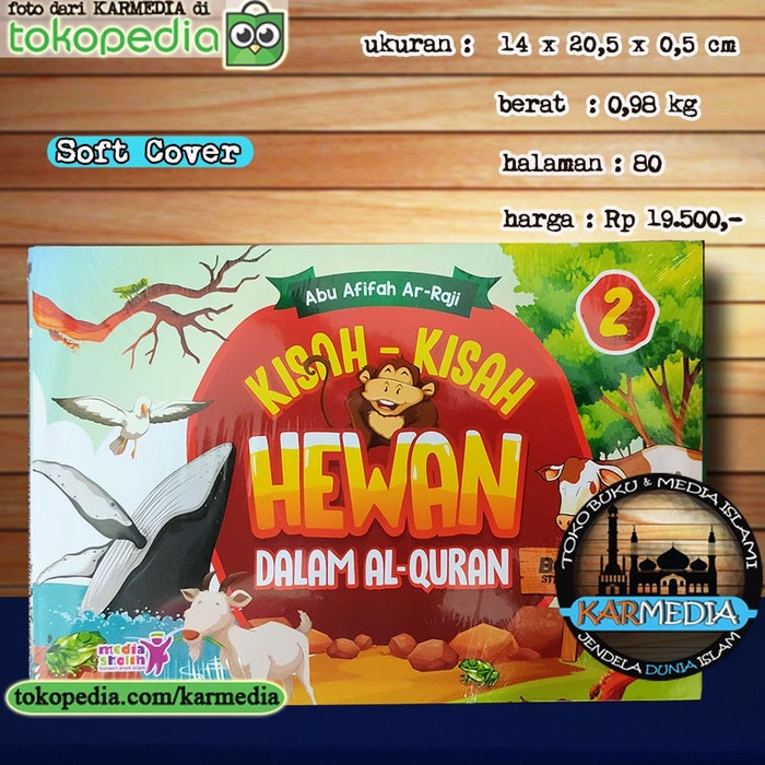 Jual Buku Anak - Kisah Kisah Hewan Dalam Al Quran JILID 2 - Media Sholih | Shopee Indonesia