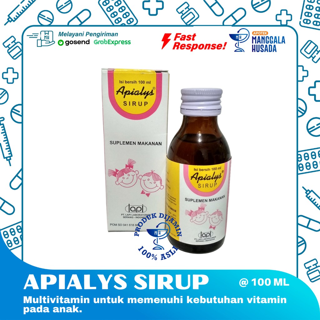 Jual APIALYS SIRUP @ 100 ML | Shopee Indonesia