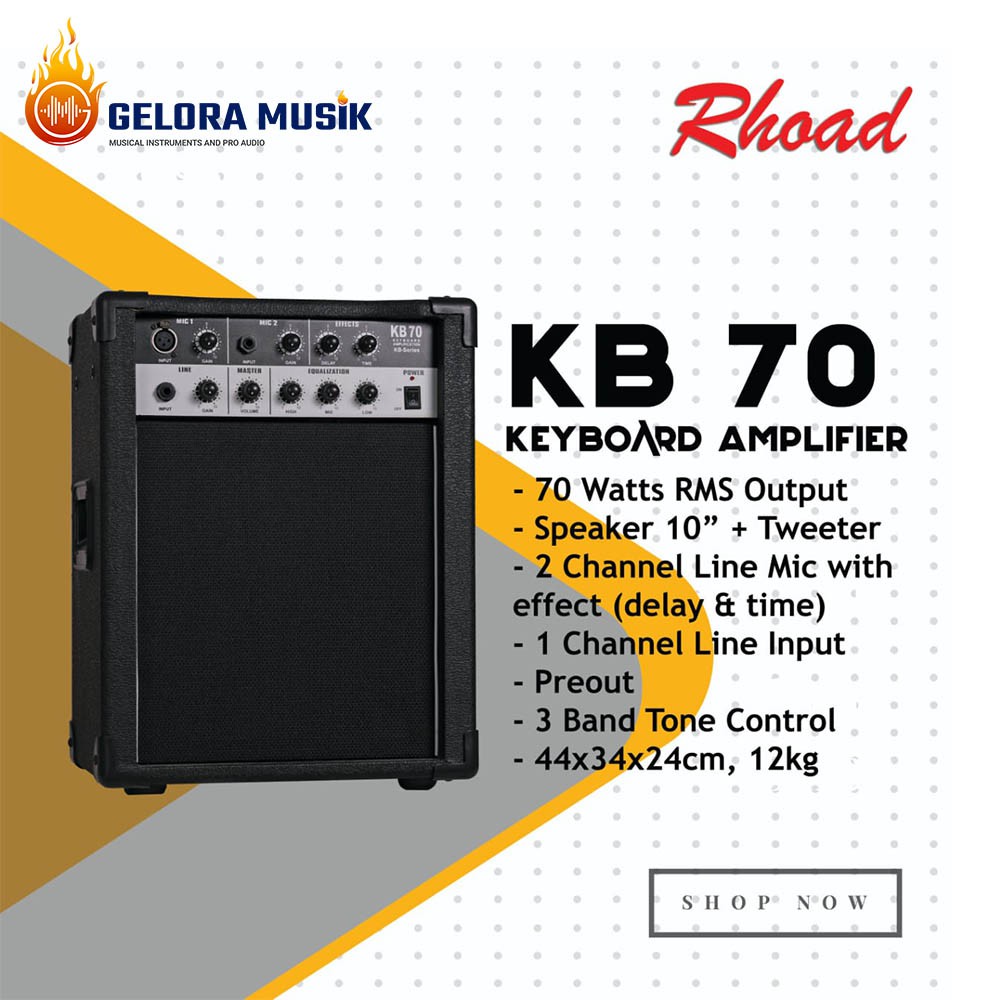 Jual Ampli Keyboard Rhoad Cabinet Combo KB 70X | Shopee Indonesia