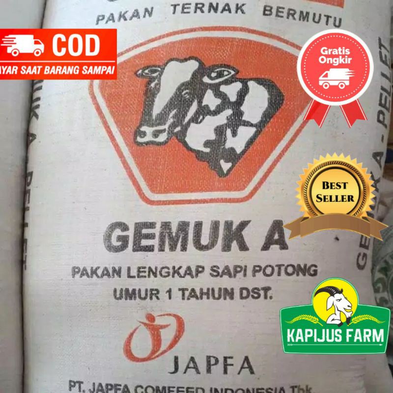 Jual GEMUK A - Konsentrat Gemuk A untuk Menggemukkan Sapi kemasan 1KG ...