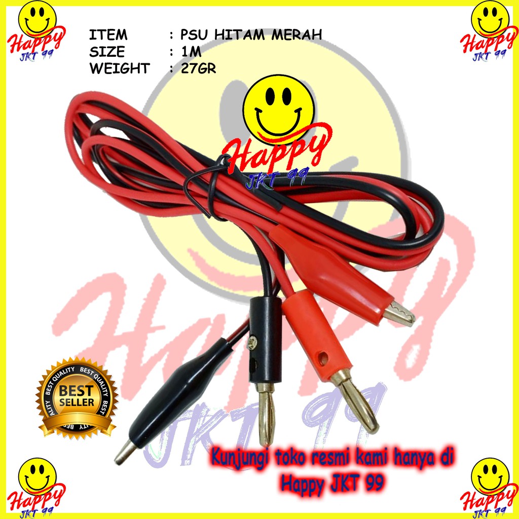 Jual [ HAPPY JKT 99 ] KABEL POWER SUPPLY HITAM MERAH | Shopee Indonesia