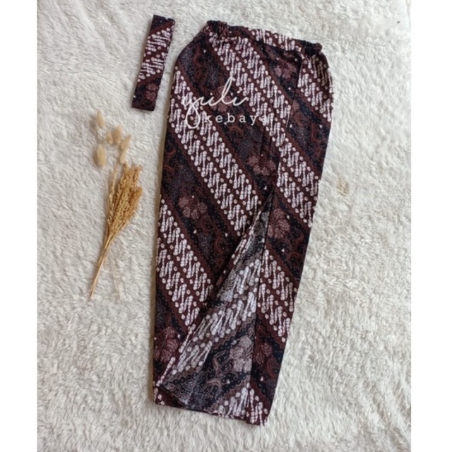 Jual Rok Batik Span belahan Samping | Rok Kerja | Shopee Indonesia