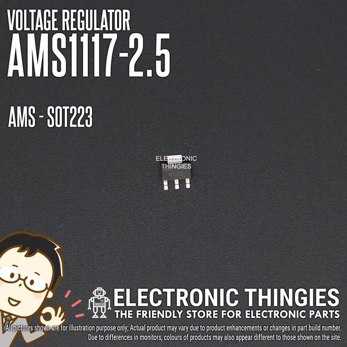 Jual AMS1117 2.5V 1A LDO VOLTAGE REGULATOR SOT-223 | Shopee Indonesia