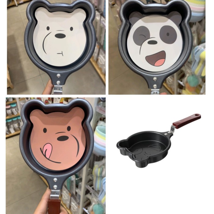 Jual Miniso We Bare Bears Collection 4.0 Frying Pan 13cm Alat ...