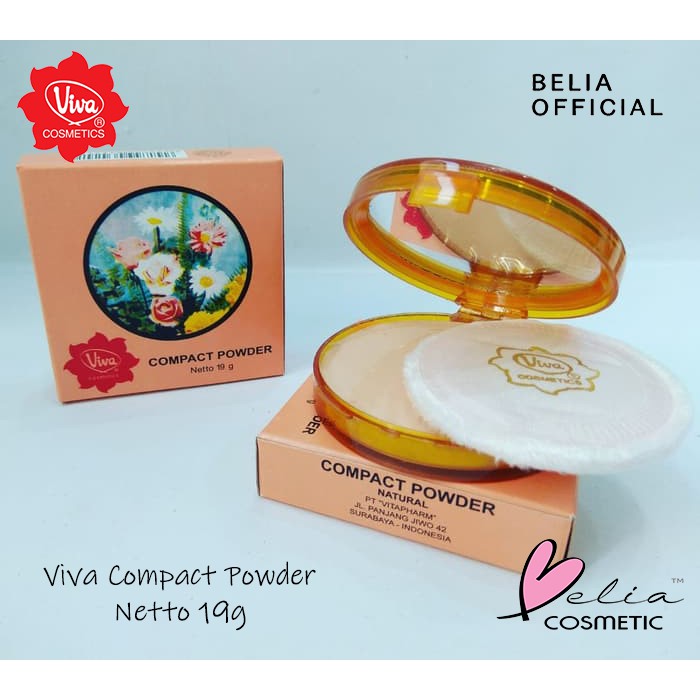 Jual BELIA VIVA Compact Powder Standar Classic Bedak Padat 19g | Shopee ...