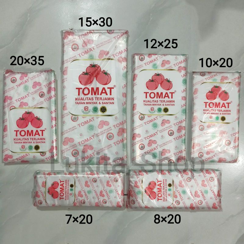 Jual Plastik PE Tomat Ukuran 20x35 (2Kg) / 15x30 (1Kg) / 12x25 (1/2 Kg ...