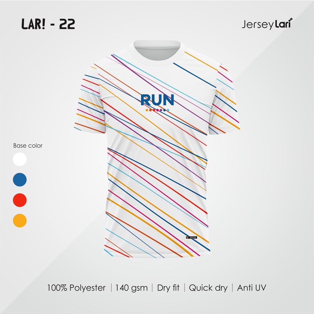 Jual JerseyLARI - 22 || Jersey || Dry Fit || Lari || Running | Shopee ...