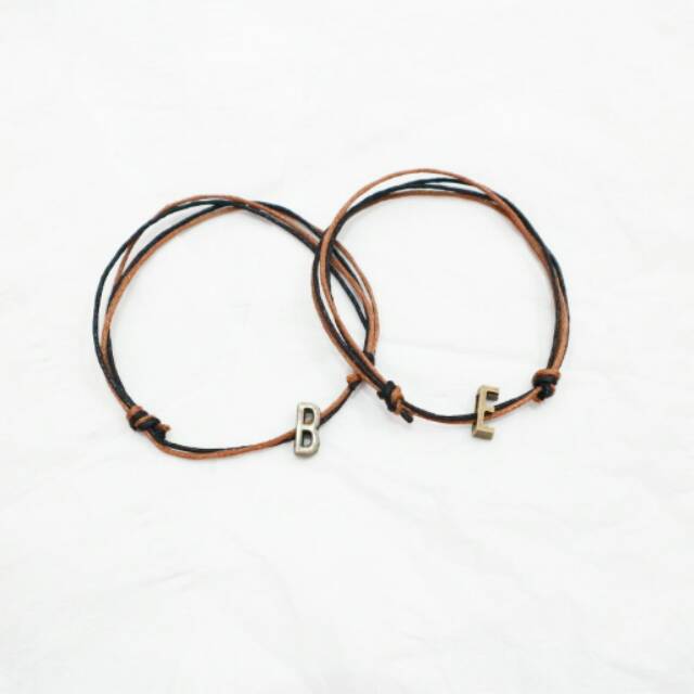 Jual SIMPLE SLIDE (gelang nama/ gelang huruf/ gelang inisial/ gelang ...