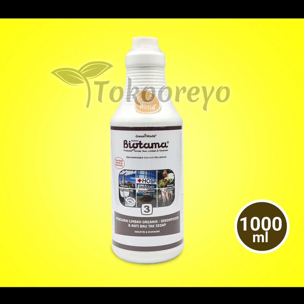 Jual BIOTAMA 3 PENGURAI LIMBAH ORGANIK 1000 ML DEKOMPOSER ANTI BAU ...