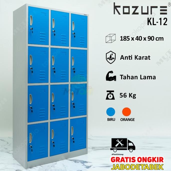 Jual [[COD]] loker locker lemari kabinet besi 12 pintu KOZURE KL-12 ...