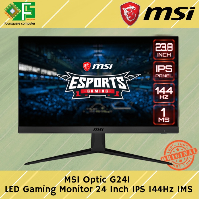 Jual MSI Optic G241 Gaming LED Monitor 24 Inch IPS Flat Panel 144Hz 1MS ...