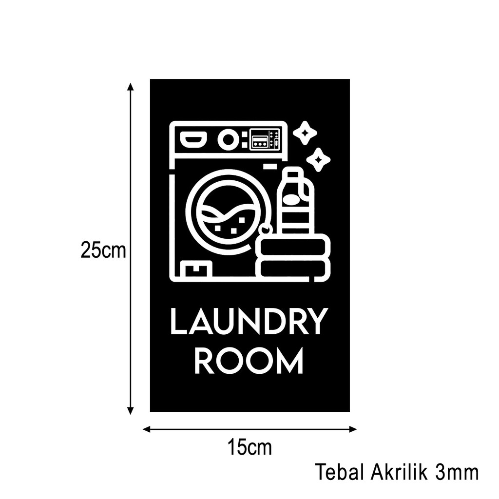 Jual Laundry Room Sign Board Akrilik Printing | Shopee Indonesia