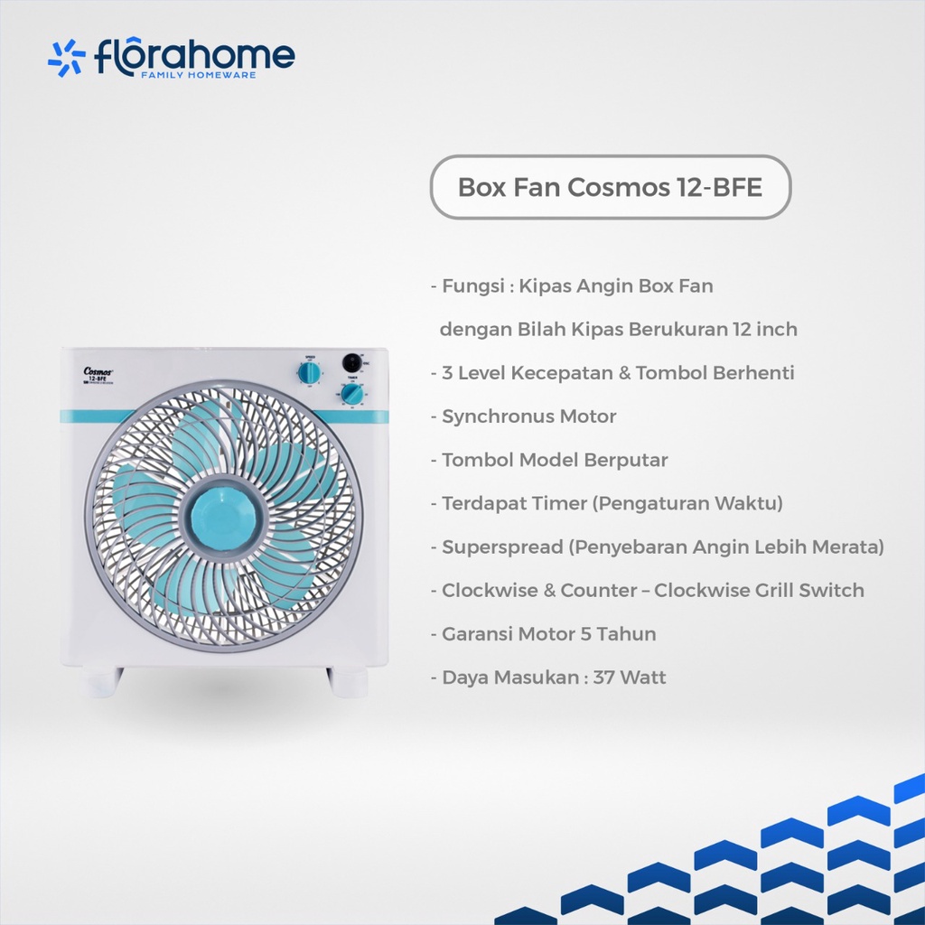 Jual Kipas Angin Penyejuk Ruangan Box Fan Cosmos 12 BFE | Shopee Indonesia