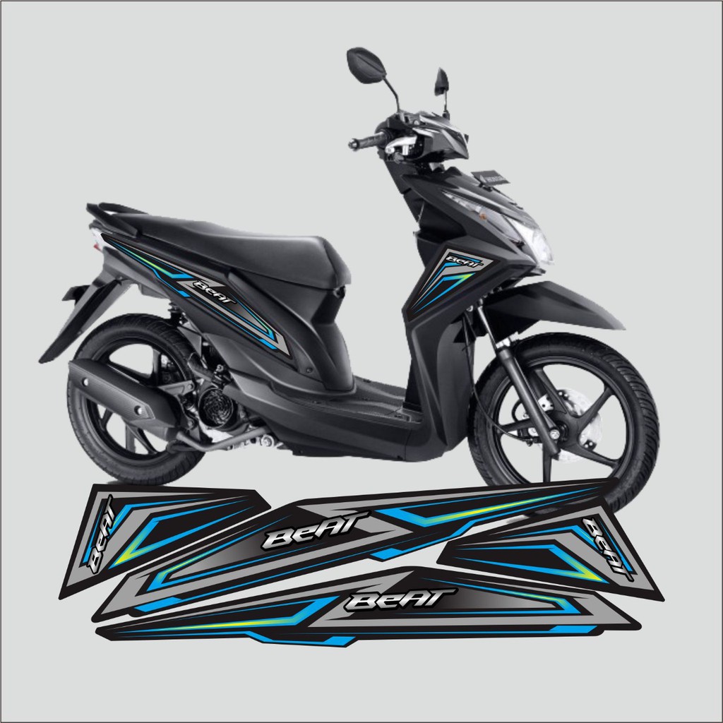 Jual STRIPING SIMPLE LIS BEAT FI 2014 2015 2016 VARIASI LIS BIRU 03 ...