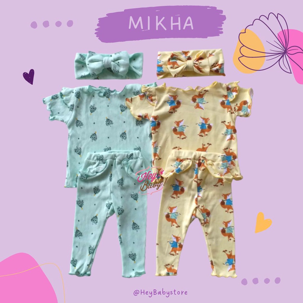 Jual PROMO 6.6 heybaby MX MIKHA setelan bayi motif bunga yang lucu free ... Jual PROMO 6.6 heybaby MX MIKHA setelan bayi motif bunga yang lucu free ...