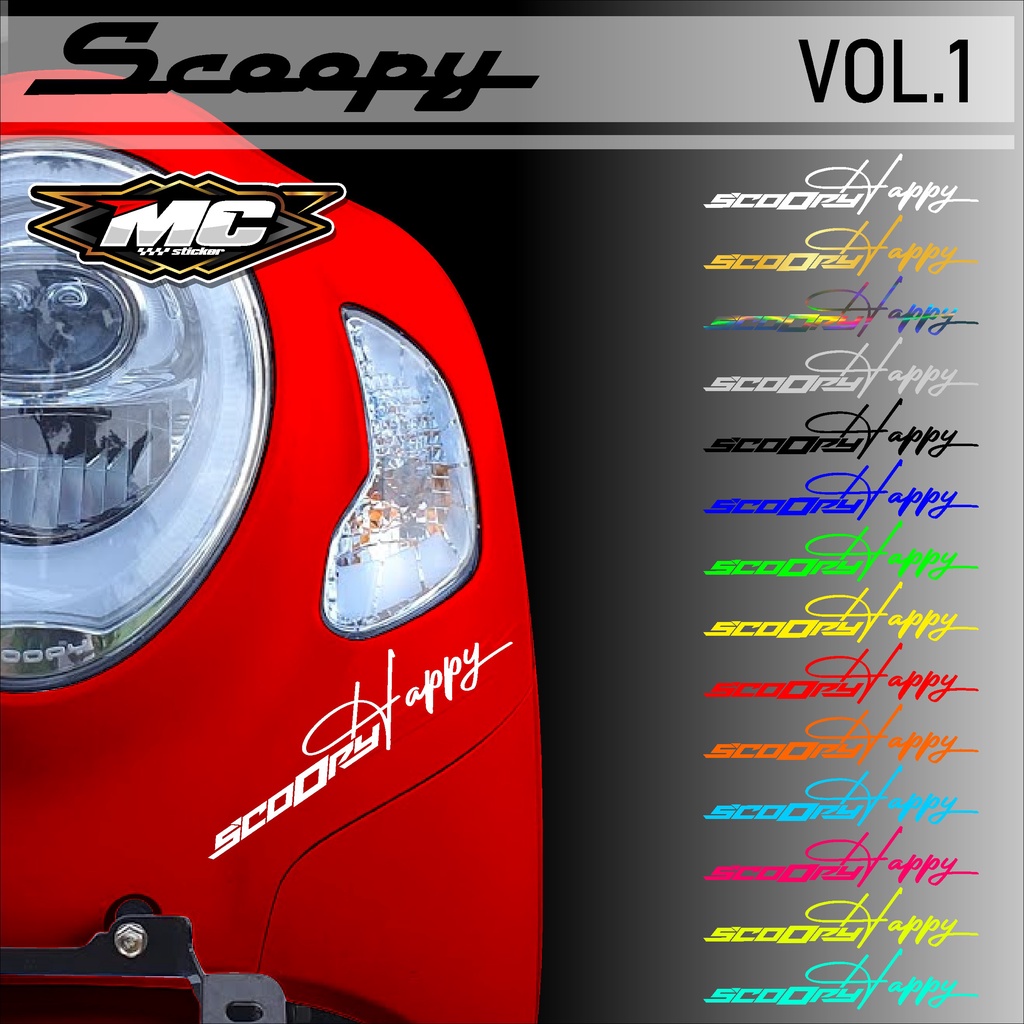 Jual Cutting Sticker SCOOPY - Stiker Lis Variasi Motor Honda SCOOPY ...