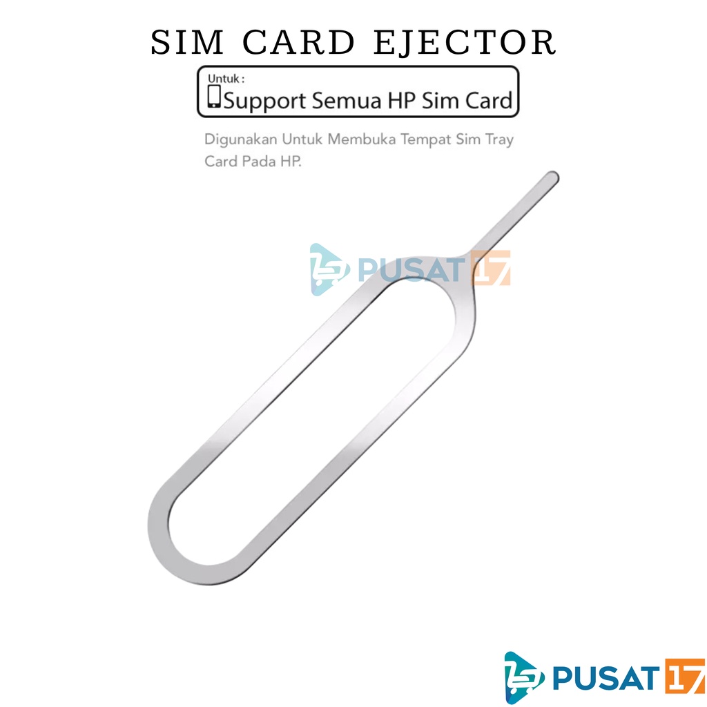 Jual PUSAT17 SIM CARD EJECTOR JARUM TUSUK PEMBUKA KARTU HP / SIMCARD ...