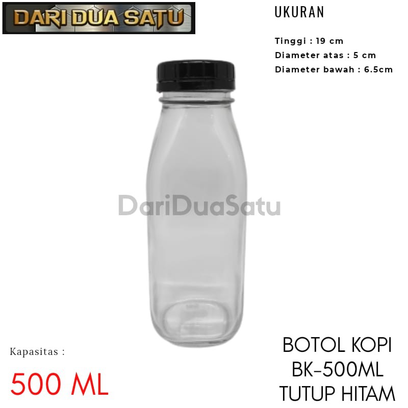 Jual Botol Kaca Beling Botol Minuman Kopi Jus Susu 500 ml | Shopee ...