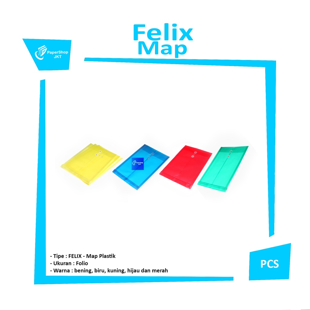 Jual FELIX - Map Plastik Tali Folio - Lusin | Shopee Indonesia