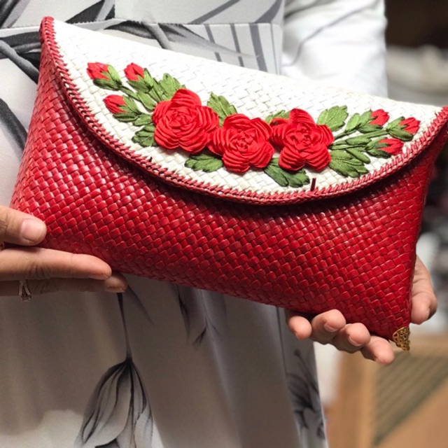Jual Tas sulam cantik pandan termurah 25x15 cm | Shopee Indonesia