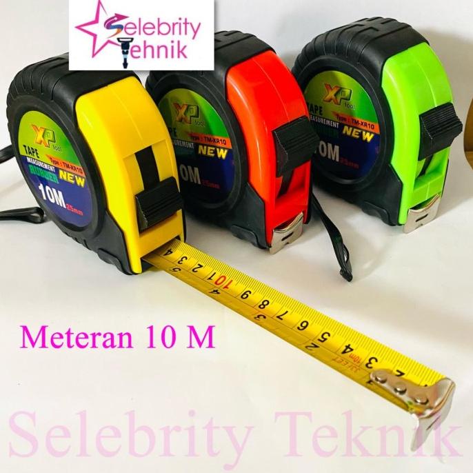 Jual Meteran 25mm 10 Meter Karet XP Tool selebr17 Juara | Shopee Indonesia