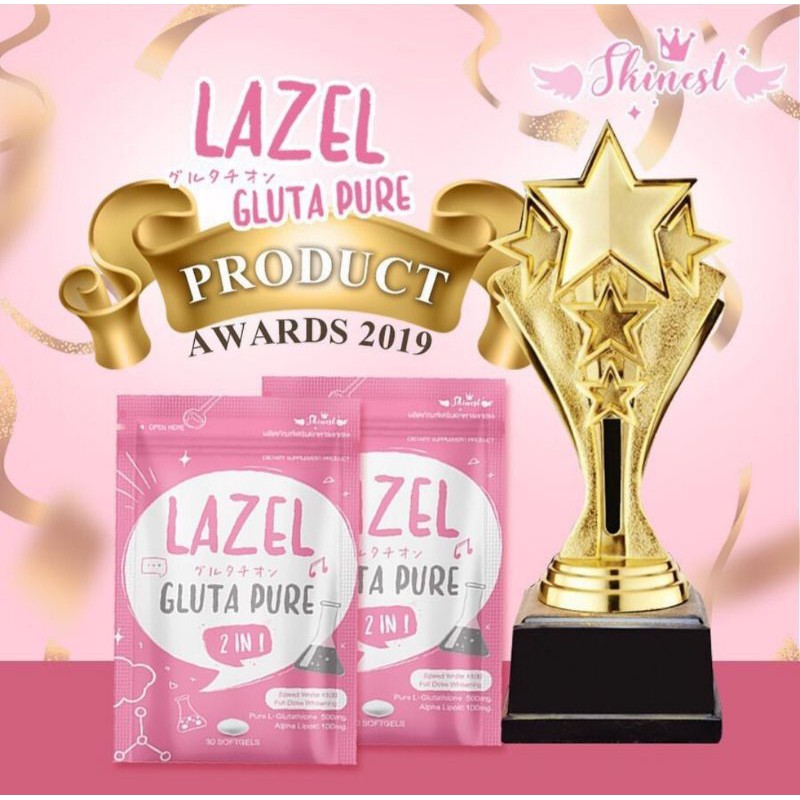 Jual LAZEL GLUTA PURE 2IN1 ORIGINAL THAILAND | Shopee Indonesia