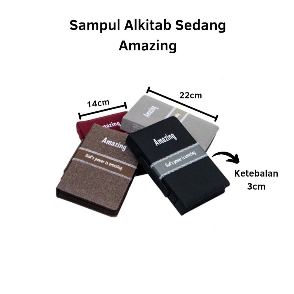 Jual Sampul Alkitab Sedang - Amazing-Sampul Buku Rohani-Cover Alkitab ...